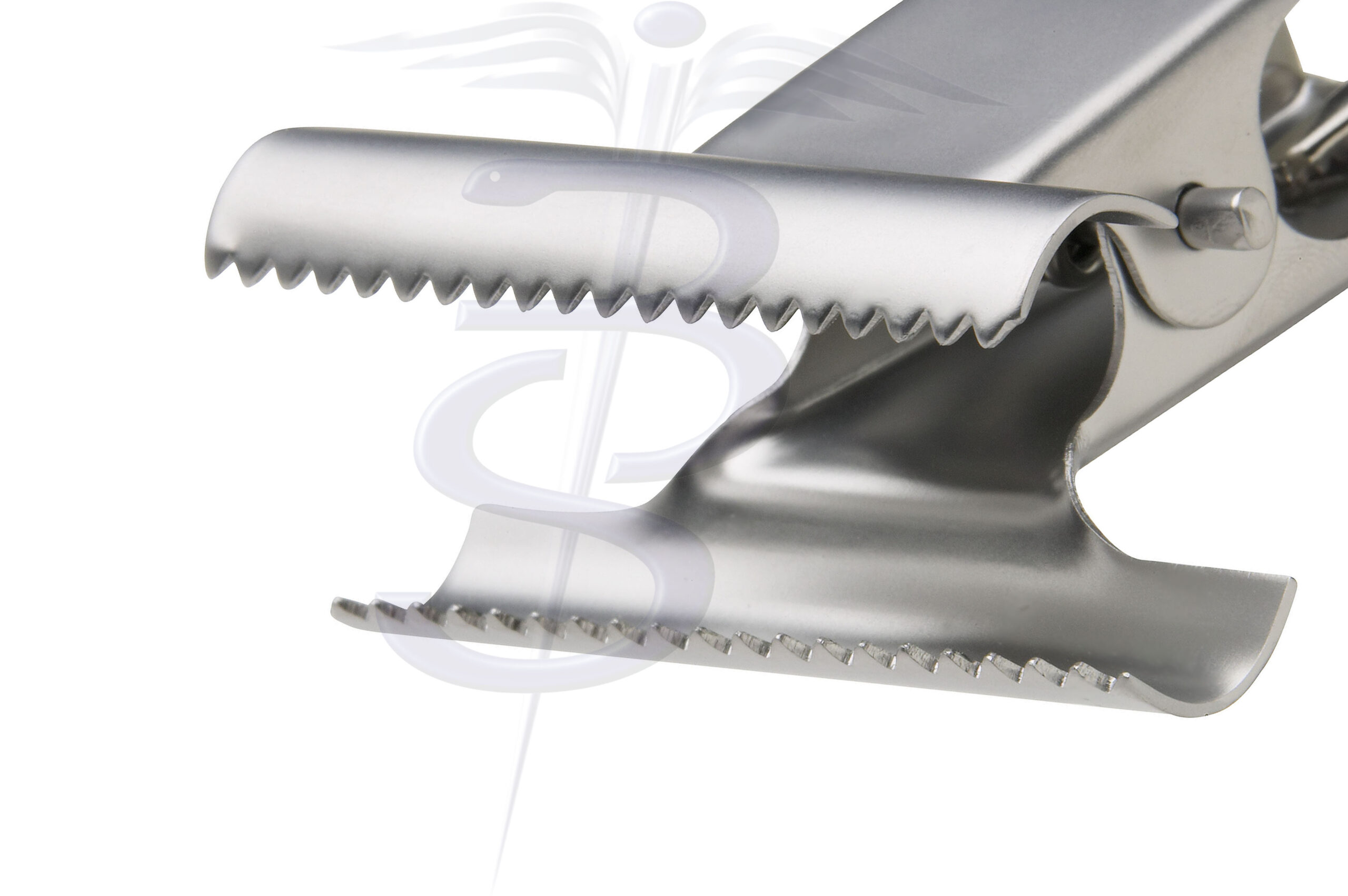 Heavy Duty Clip Serrated Jaws 63mm Wide - Bolton Surgical